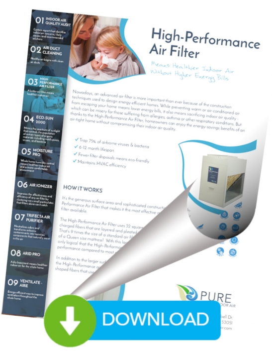 Step 3: High Perfromance Air Filters - Pure Indoor Air
